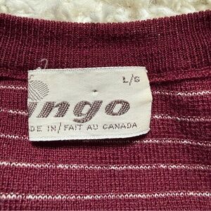 Ingo | Sweaters | Ingo Vintage Made In Canada Mens Burgundy Sweater ...